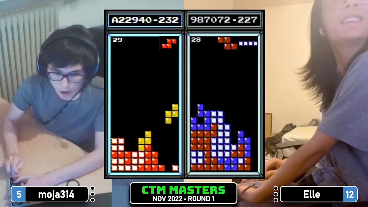 KILLSCREEN TAPPING! Moja, Elle | Rd 1 | Classic Tetris Monthly Masters - YouTube