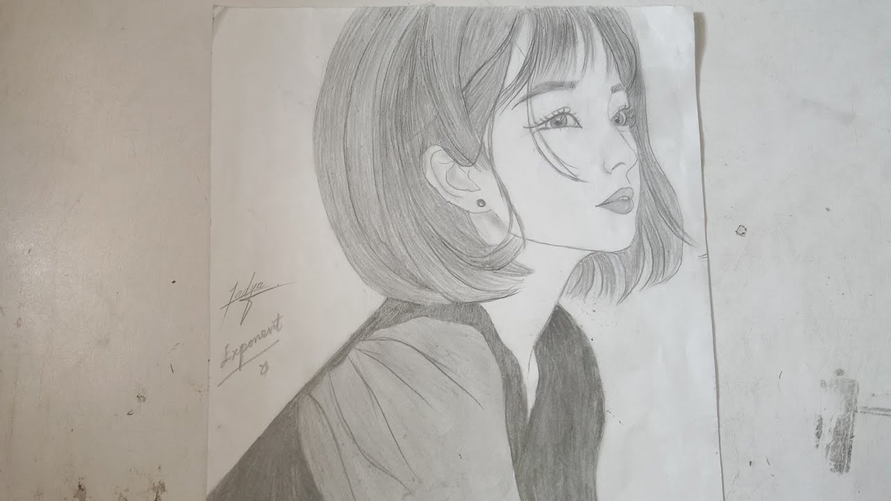 How to draw a easy cute girl drawing sketch for beginners cute girl easy simple drawing - YouTube