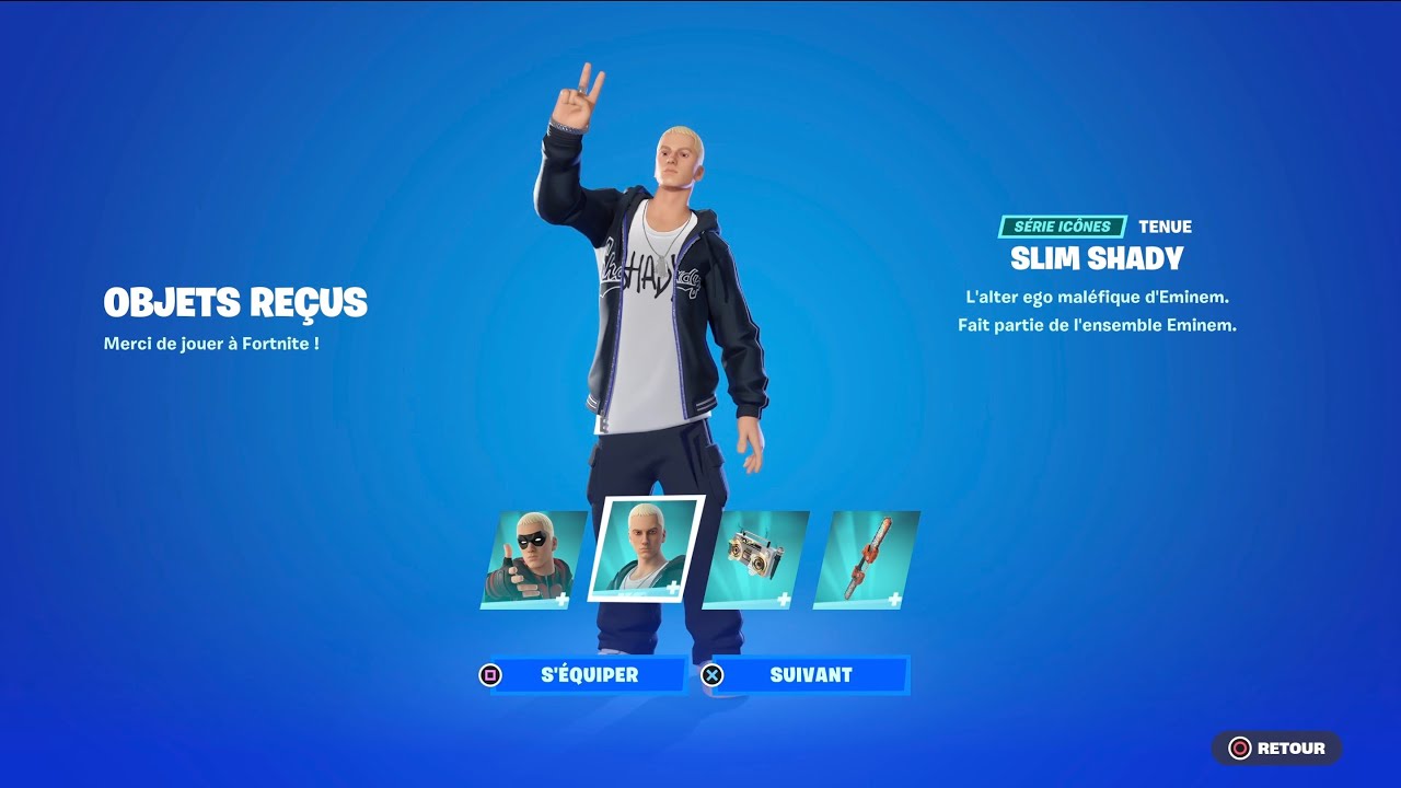 PACK SLIM SHADY EMINEM FORTNITE - YouTube