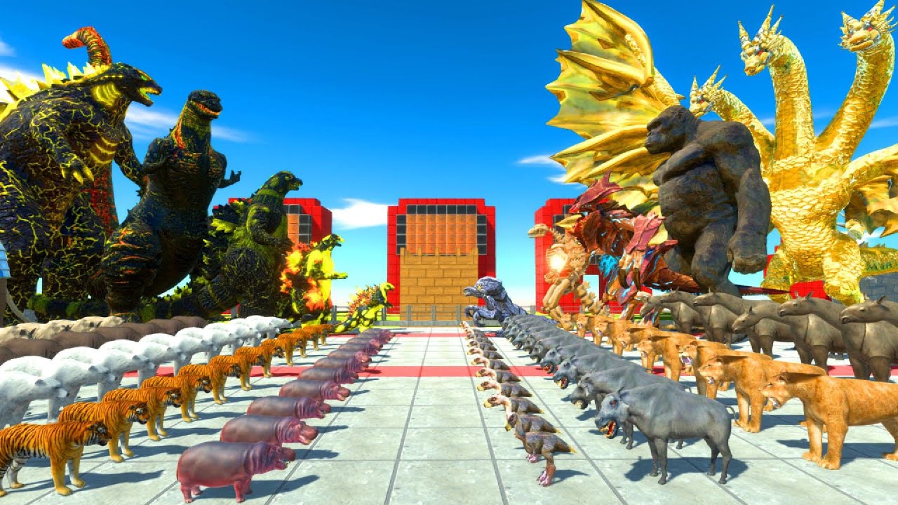 EVOLUTION Supercharge Thunder GODZILLA 2024 Size Comparison VS KING ...