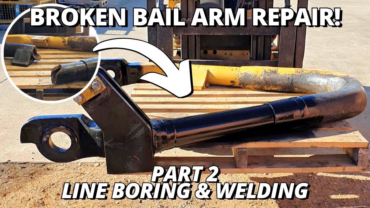 Repair BROKEN Bail Arm for CAT 637 Scraper | Part 2 - YouTube