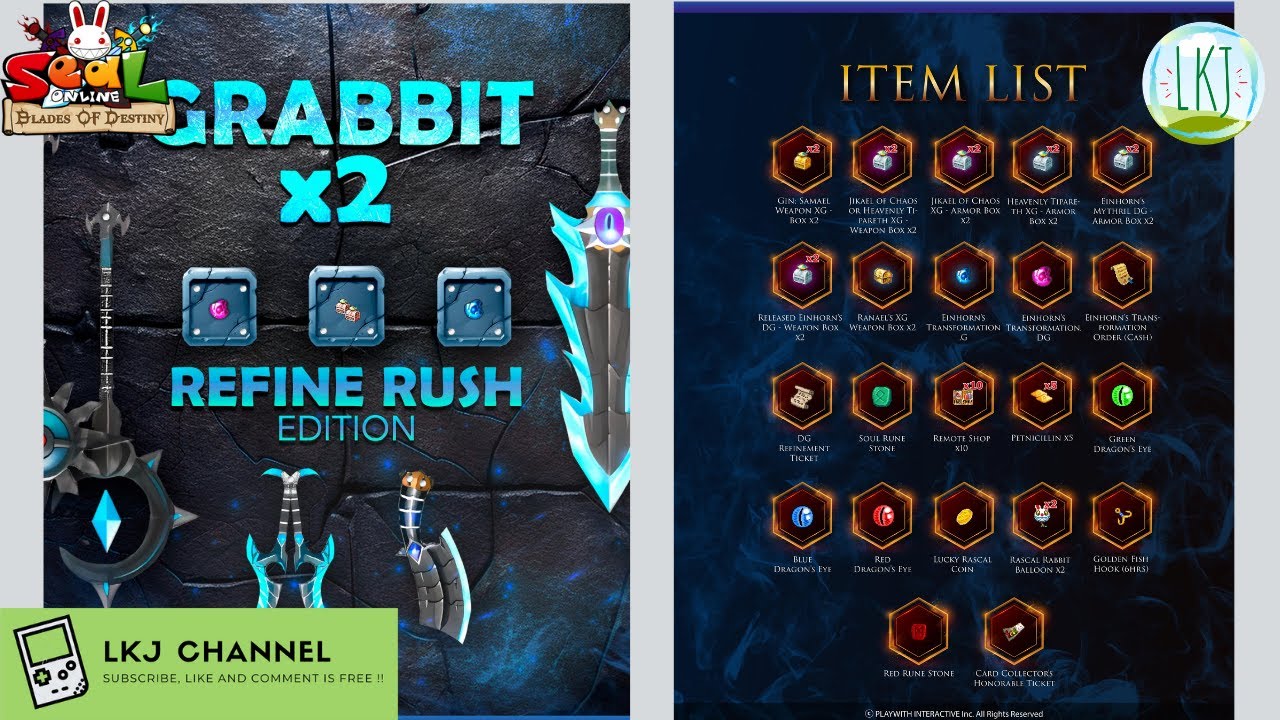 FOMO BANGET ~ Update Grabbit Seal Online Blade of Destiny - YouTube