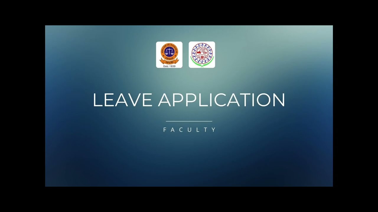 Tutorial on Applying Leave on New Portal - YouTube