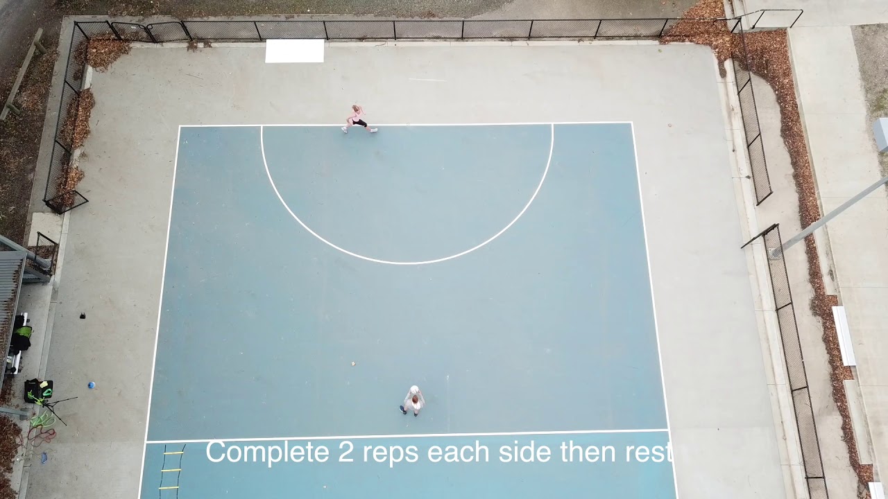 Netball Footwork Drill 4 - YouTube
