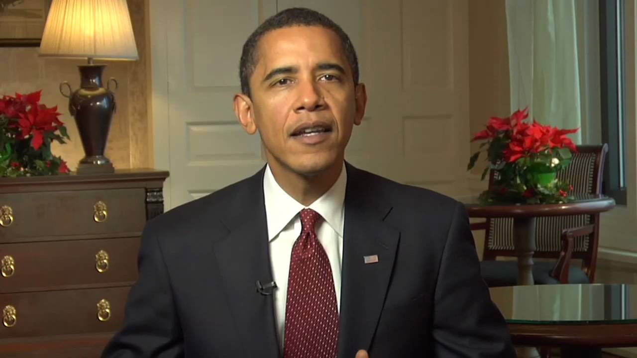 President Elect Barack Obama Christmas Message - YouTube