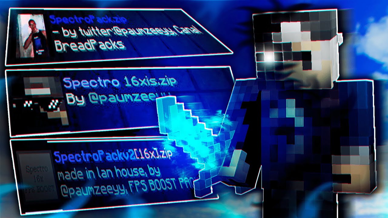 TOP 3 TEXTURAS DO SPECTRO PARA MINECRAFT PVP - YouTube