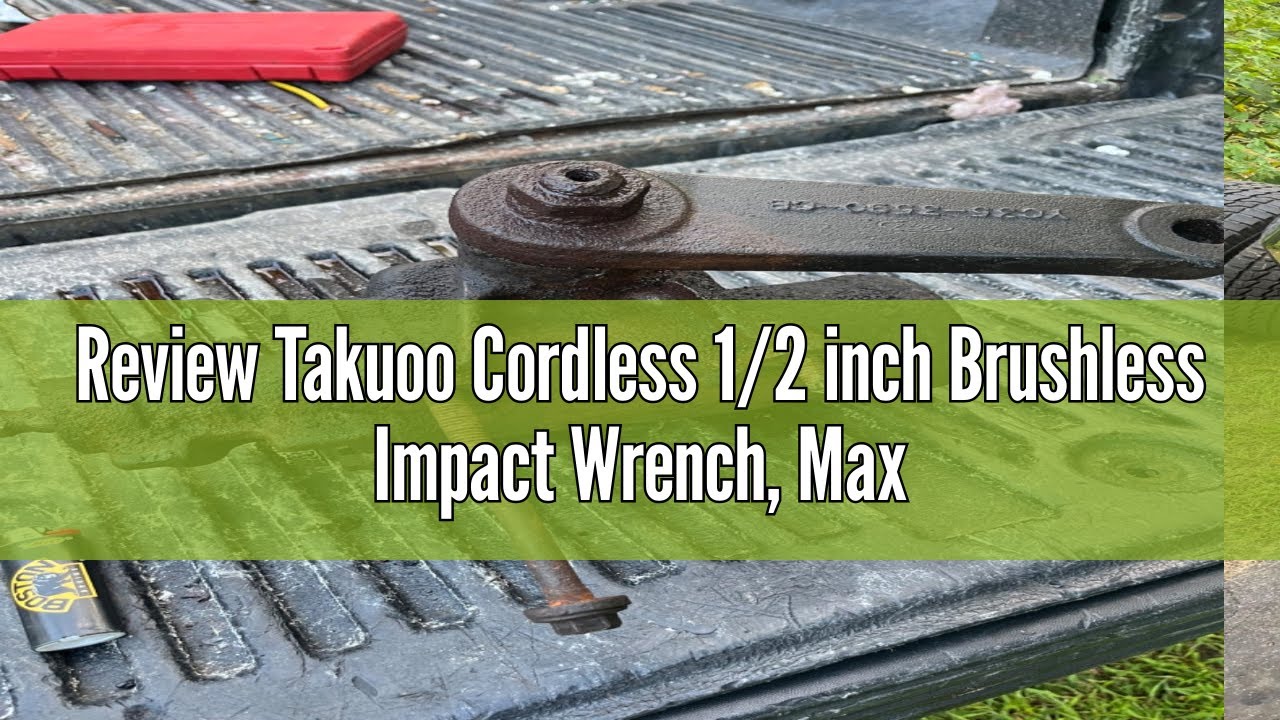 Review Takuoo Cordless 1/2 inch Brushless Impact Wrench, Max Torque ...