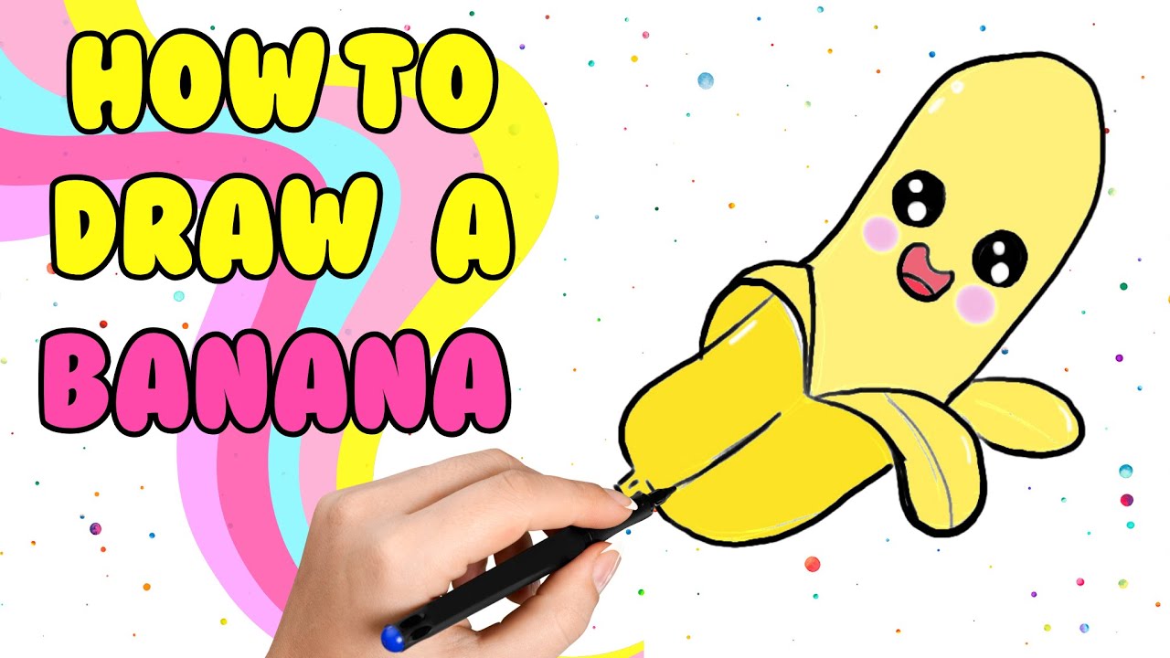 How to Draw a Banana: Go Bananas with this Easy Drawing Tutorial! 🍌🍌🍌 ...