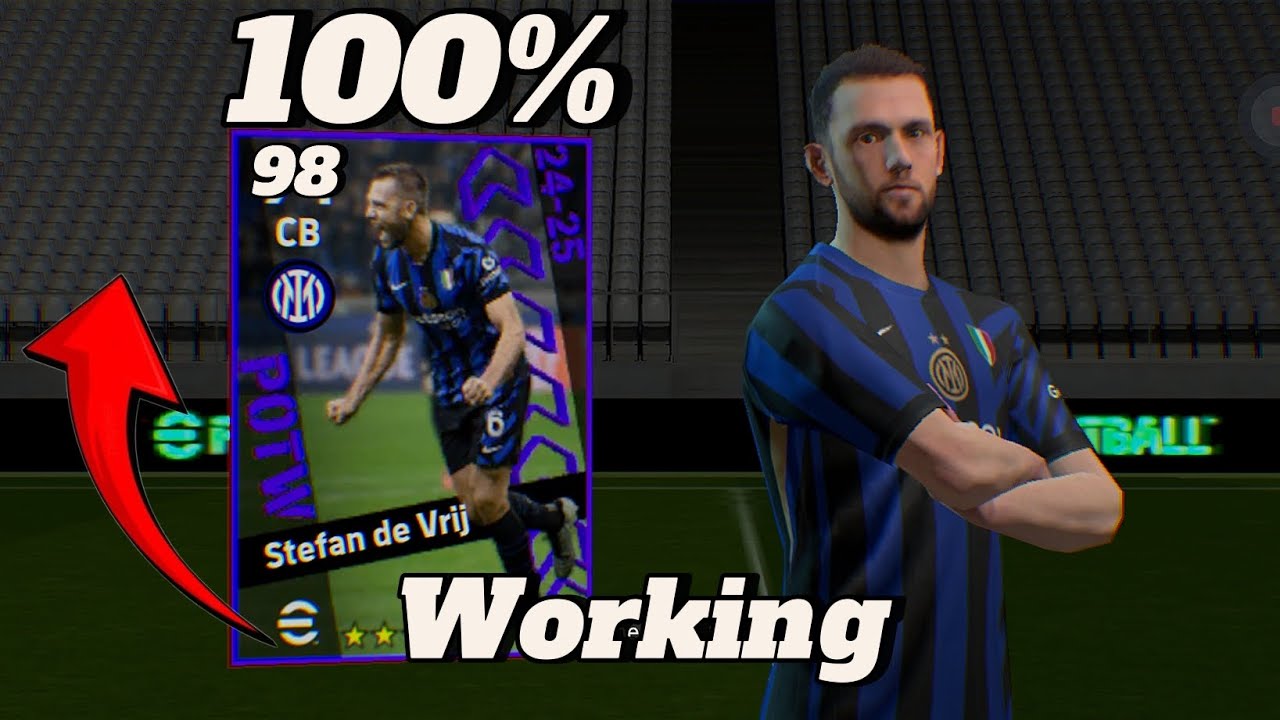 Trick To Get 98 Rated Stefan de Vrij in efootball 2025 l stefan de vrij ...