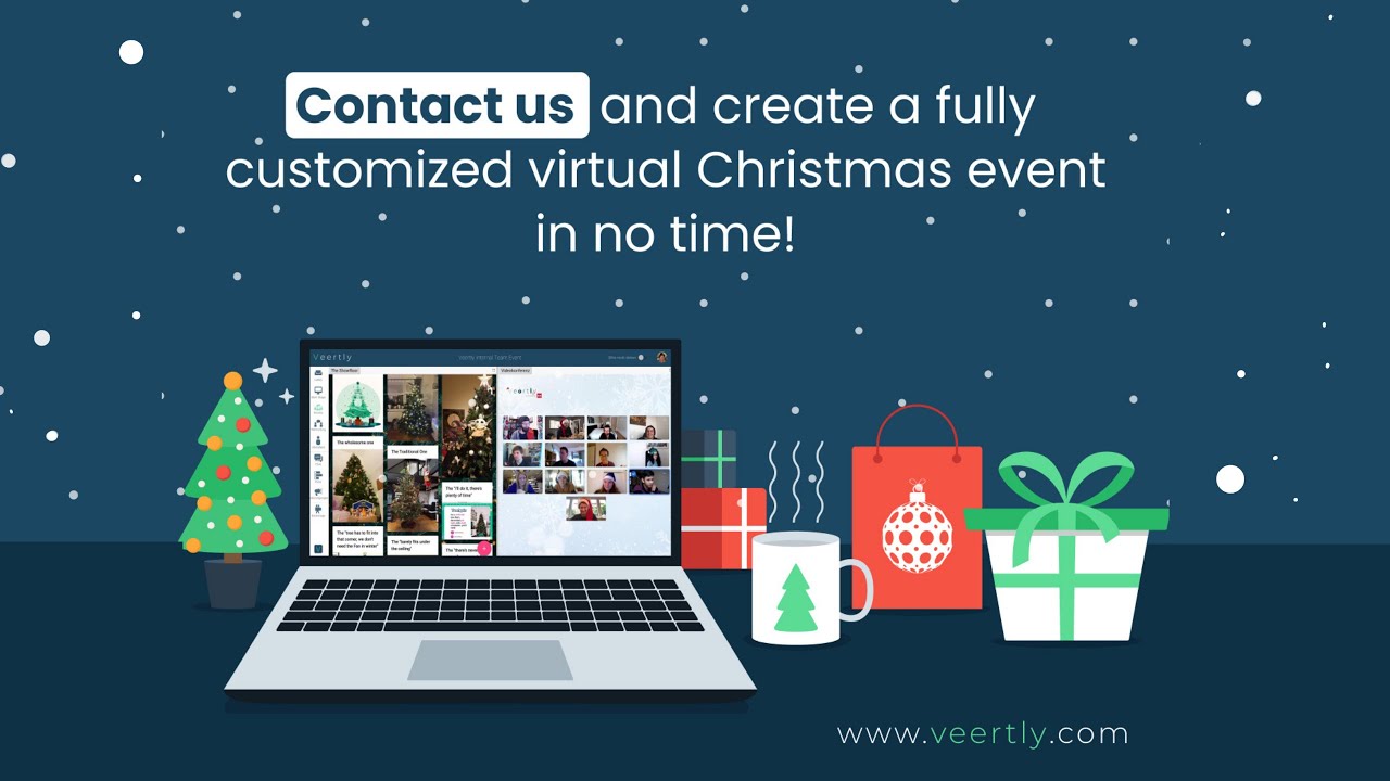 Virtual Christmas events with Veertly 🎄 - YouTube