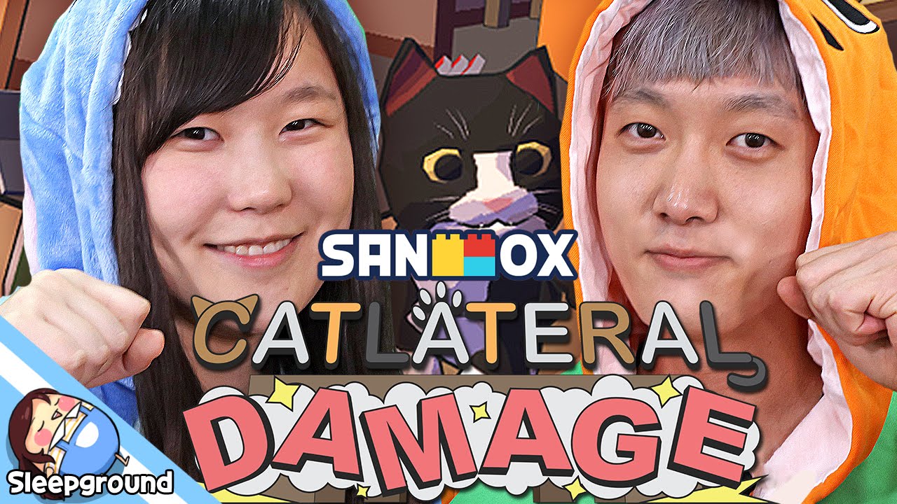 냥뜰이, 호냥이 집안을 난장판으로!! [VR 게임: Catlateral Damage] - VR HTC VIVE - [잠뜰 ...