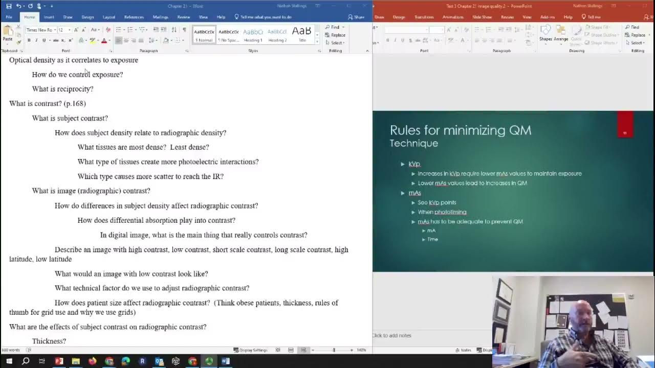 Bushong Chapter 21 Image Quality/Medical Image Descriptors Chapter Review part 1 - YouTube