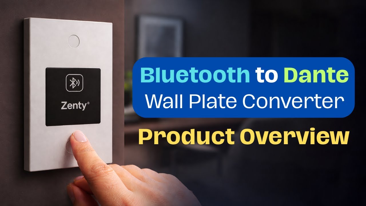 Bluetooth to Dante Converter Wall Plate Converter Product Overview ...