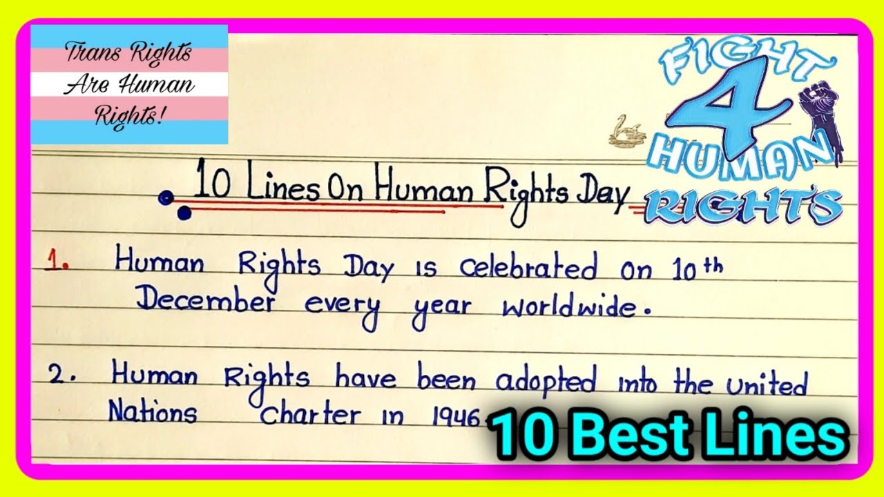 10 lines on human rights day ||speech on human rights day||human rights ...