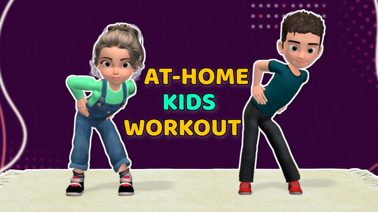 AT-HOME KIDS WORKOUT TO EXERCISE REGULARLY - YouTube