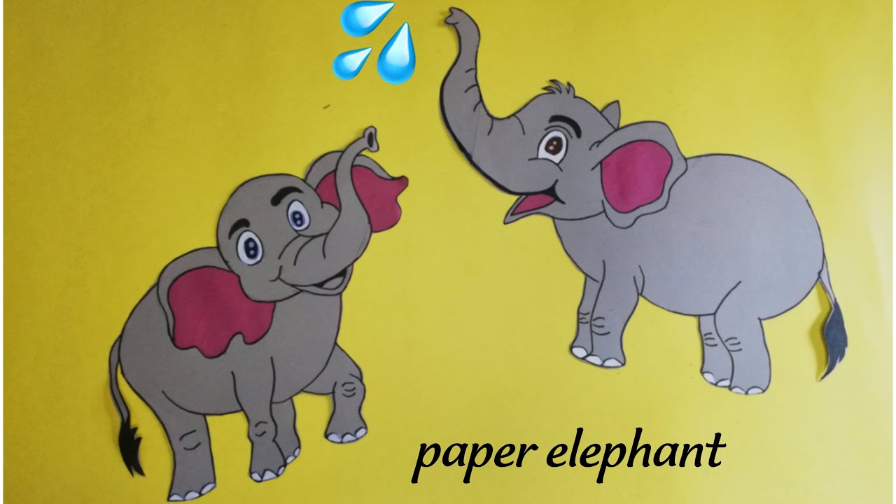 Create adorable paper elephants in minutes | Fun craft for kids - YouTube