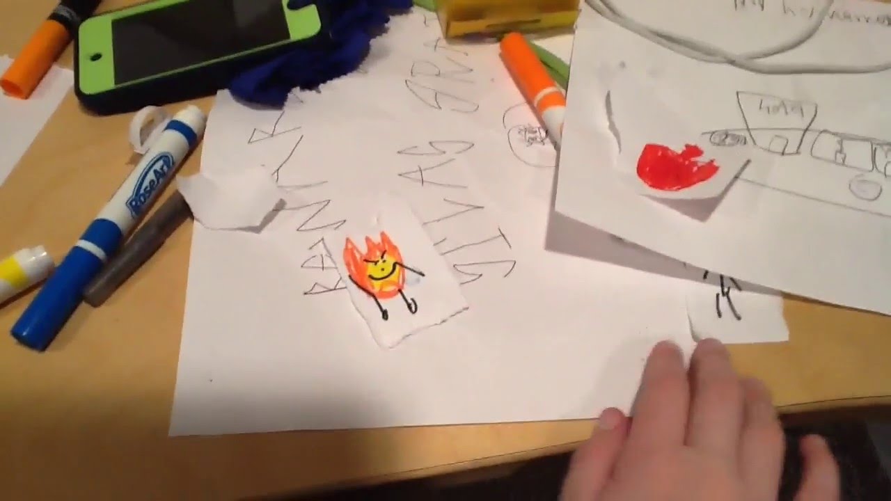 Bfdi Paper: Firey vs Flower - YouTube