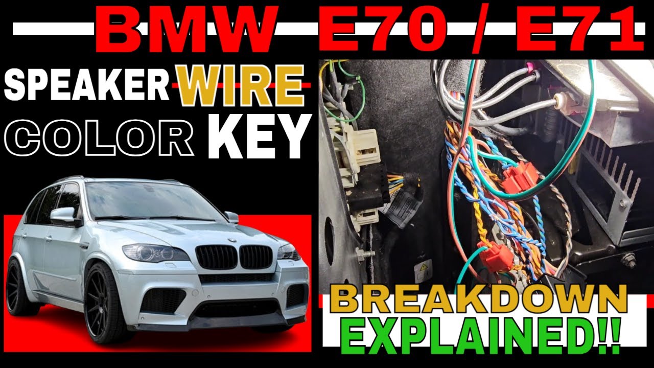 BMW X5 E70 Full Speaker & Amplifier Wiring location / Breakdown (JOATD ...