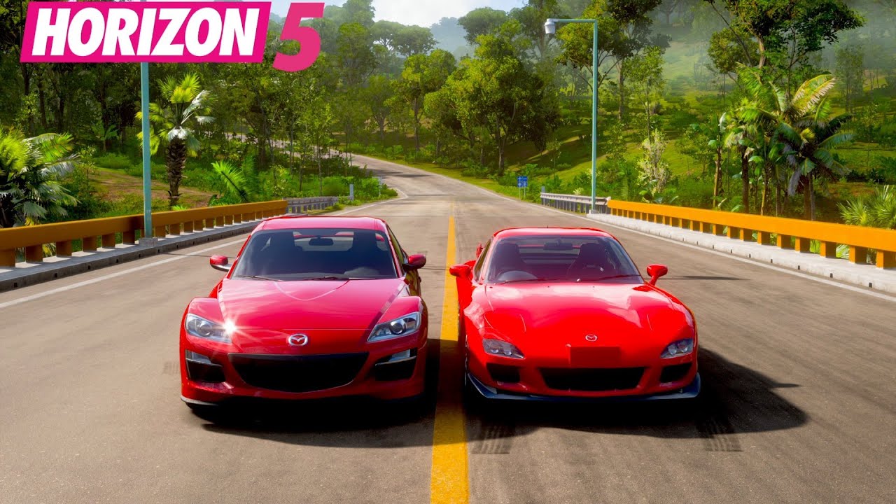 Forza Horizon 5 | JDM DRAG BATTLE | Mazda RX-7 vs Mazda RX-8 - YouTube
