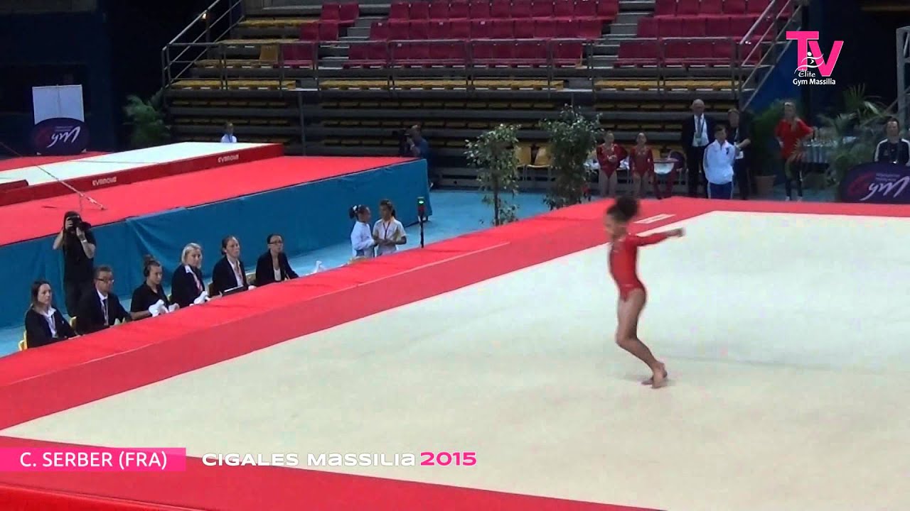Celia SERBER (FRA) - FX - CIGALES MASSILIA 2015 - YouTube