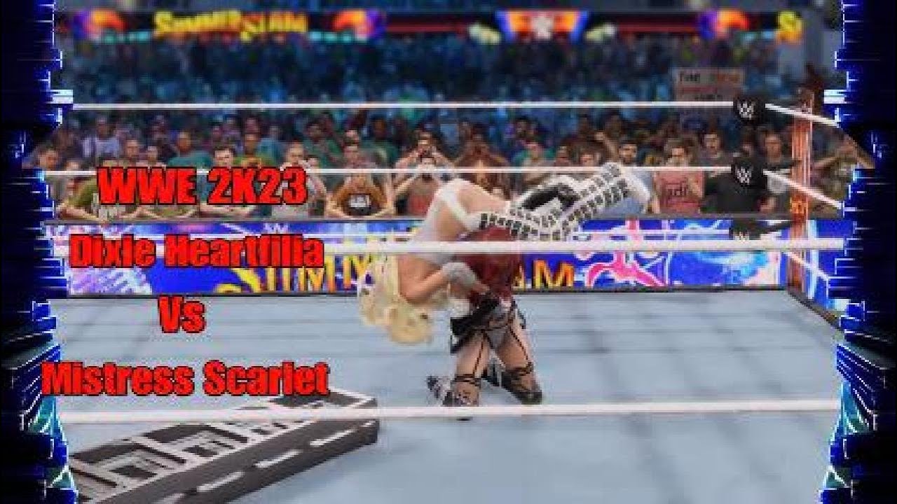 WWE 2K23 (Dixie) Lucy Heartfilia Vs (Mistress) Erza Scarlet - Rumble ...