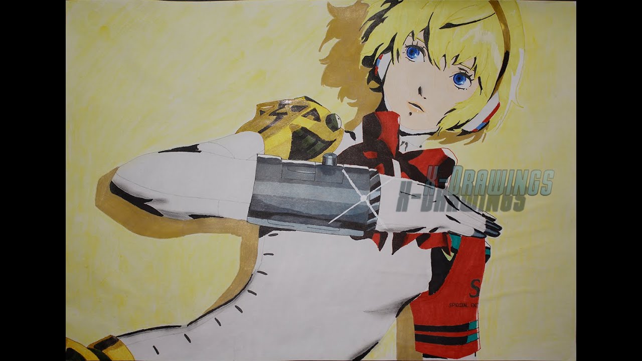 Speed Drawing Aigis (Persona 3 Reload). - YouTube