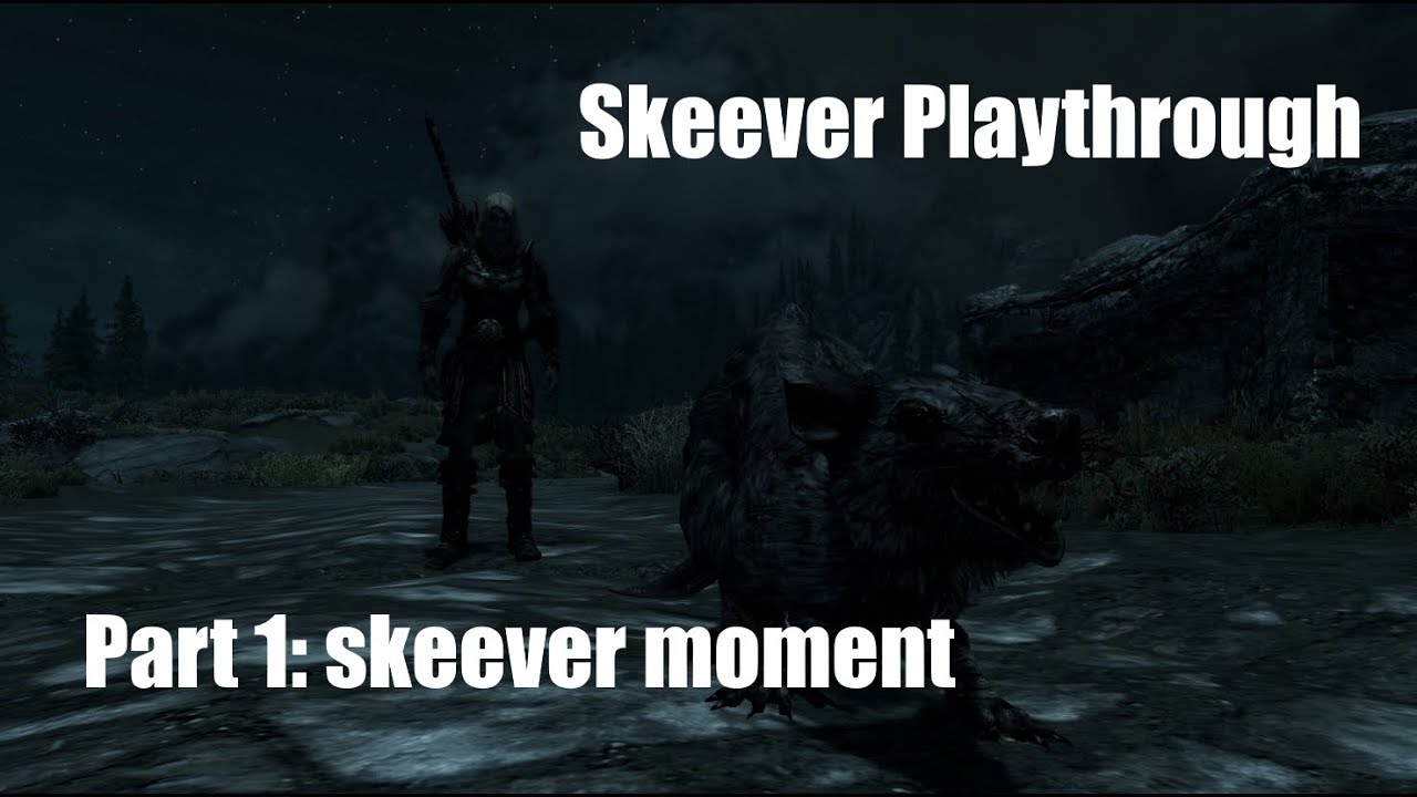 Can you beat Skyrim as a Skeever? (Part 1:skeever moment) - YouTube