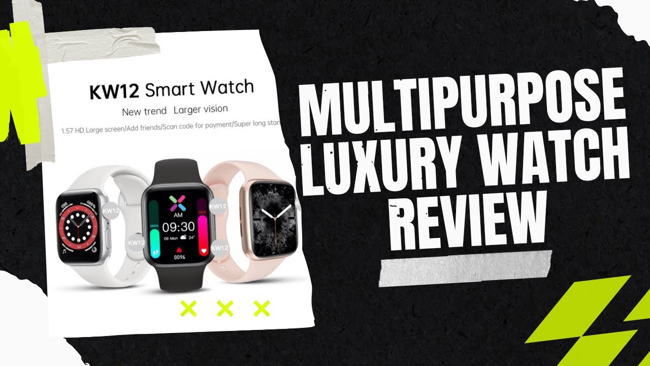 Smart Watch Review KW12 | Oxygen Sensor | Heart Rate Sensor | Bluetooth ...