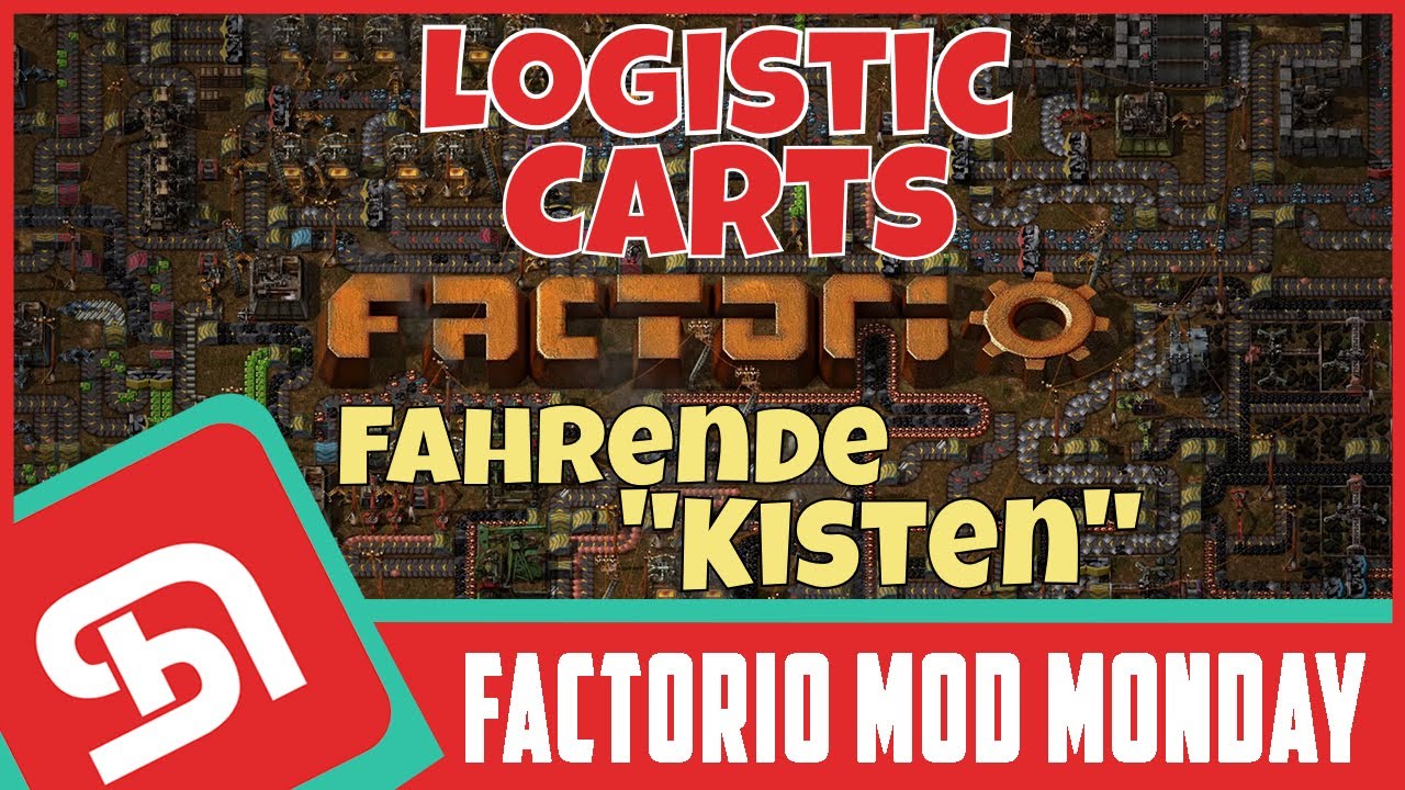 Die besten Factorio Mods | Logistic Carts (Fahrzeuge&Logistik) - YouTube