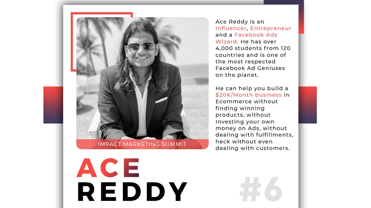 IMS | Ace Reddy | How To Build A $20K/Month Business In eCom Without ...