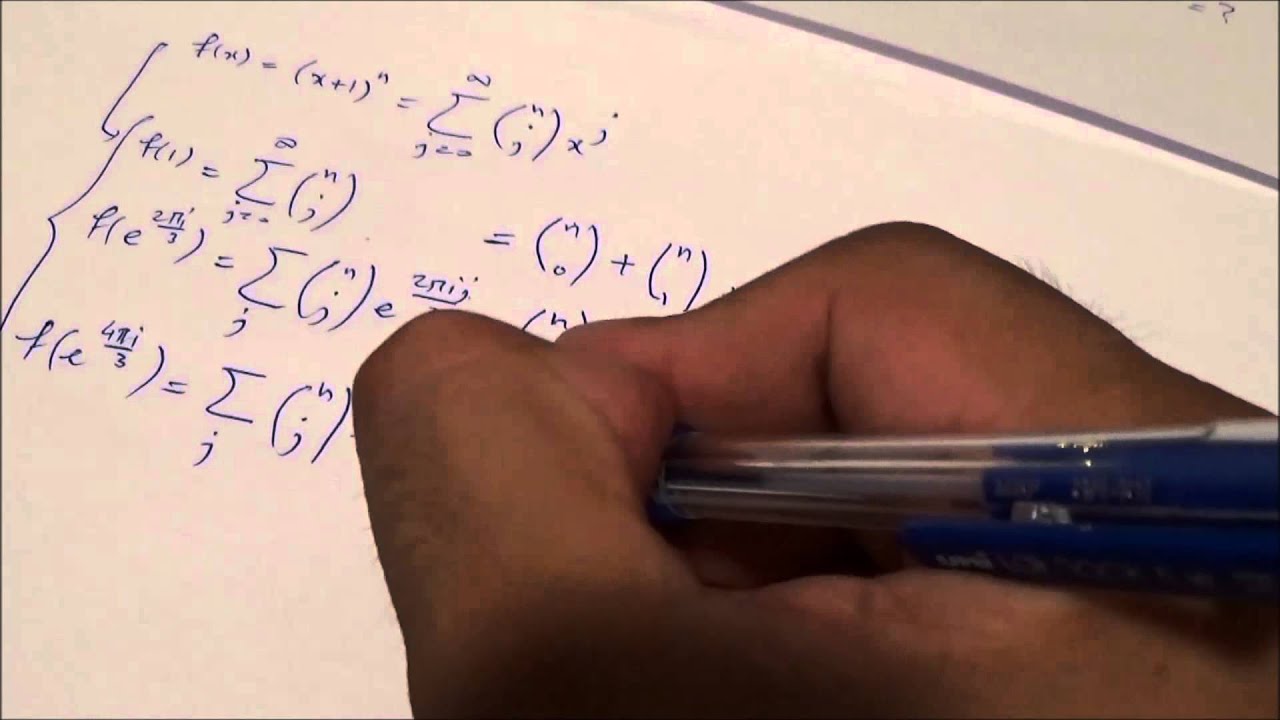 Complex Numbers And Combinatorics Lecture 2 Youtube 7135