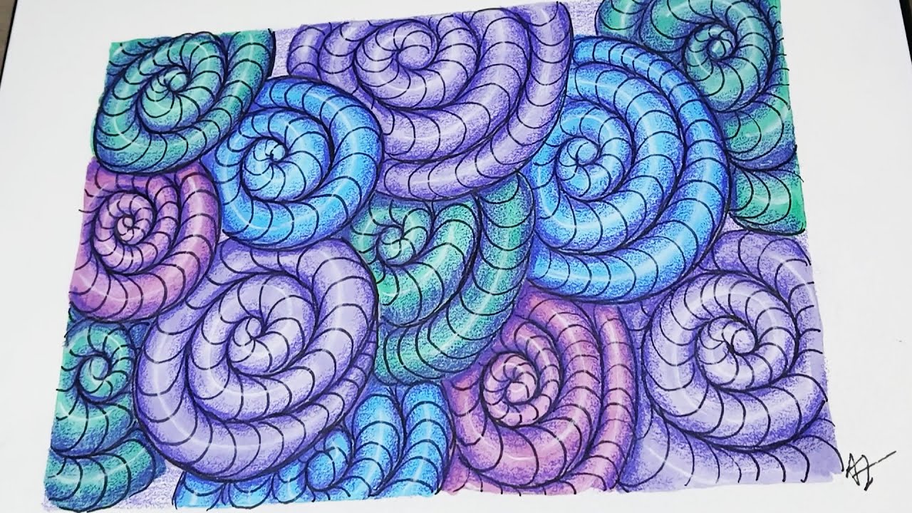 Spiral Line Art - YouTube