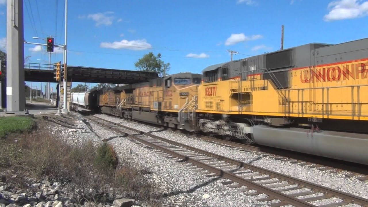 Union Pacific 5063 4835 8220 8217 7302 and 6018 East at La Grange 9/9 ...