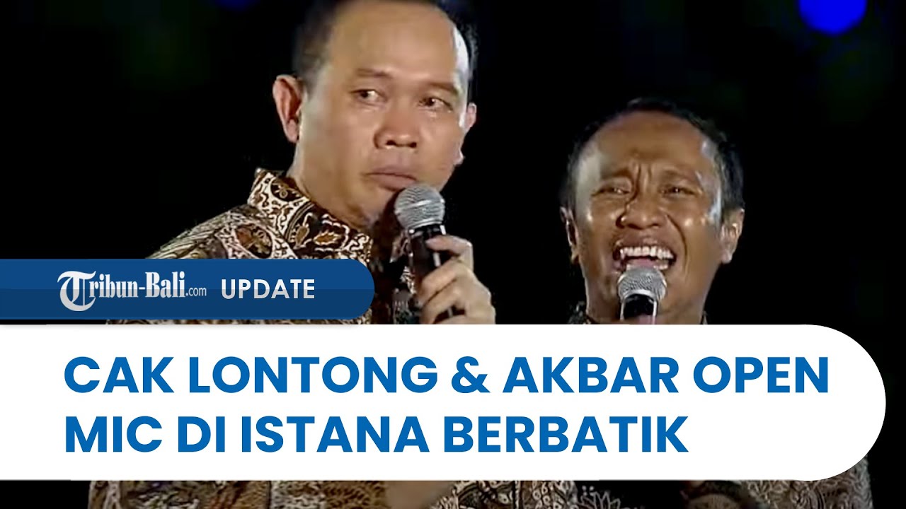 Cak Lontong dan Cak Akbar Kobar Open Mic di Istana Berbatik | Hari Batik Nasional - YouTube