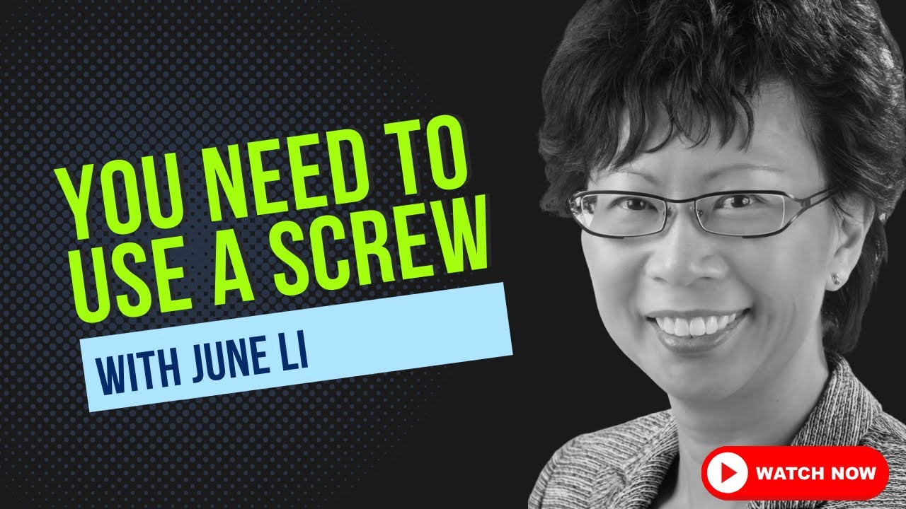 e9: You need to use a screw with June Li - YouTube