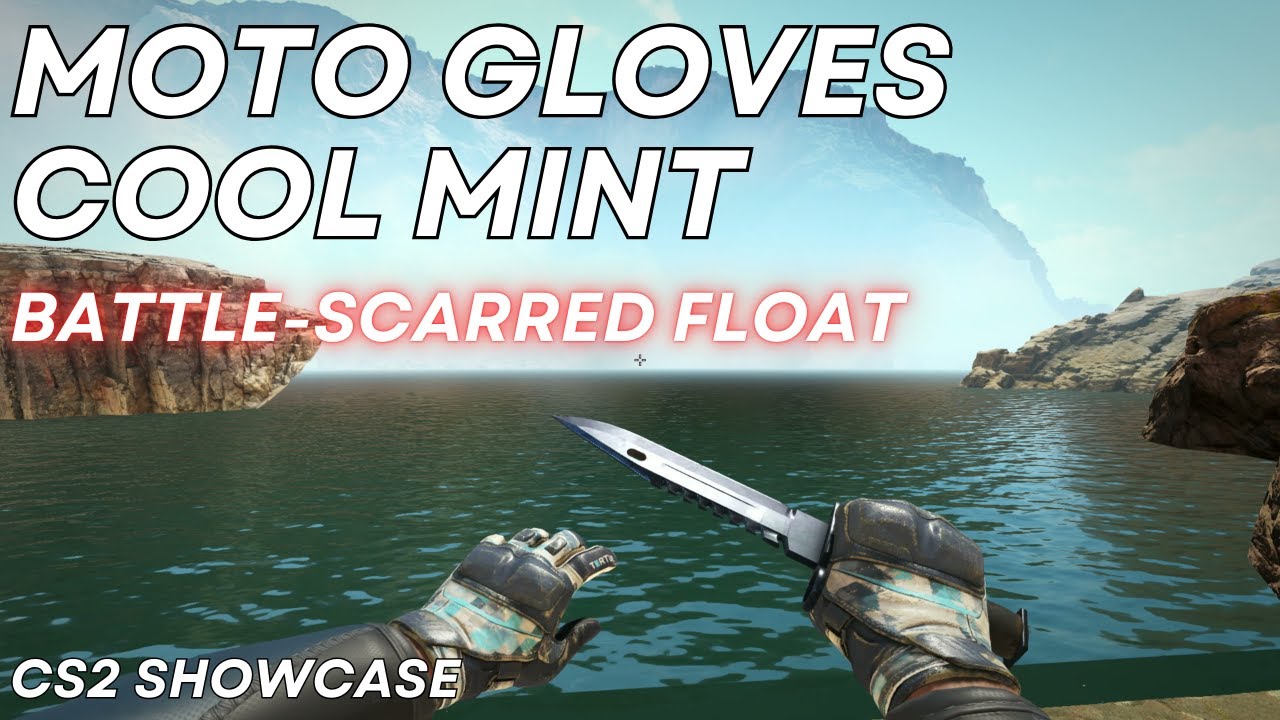 Moto Gloves Cool Mint (Battle-Scarred) | CS2 Skin Showcase #1286 - YouTube