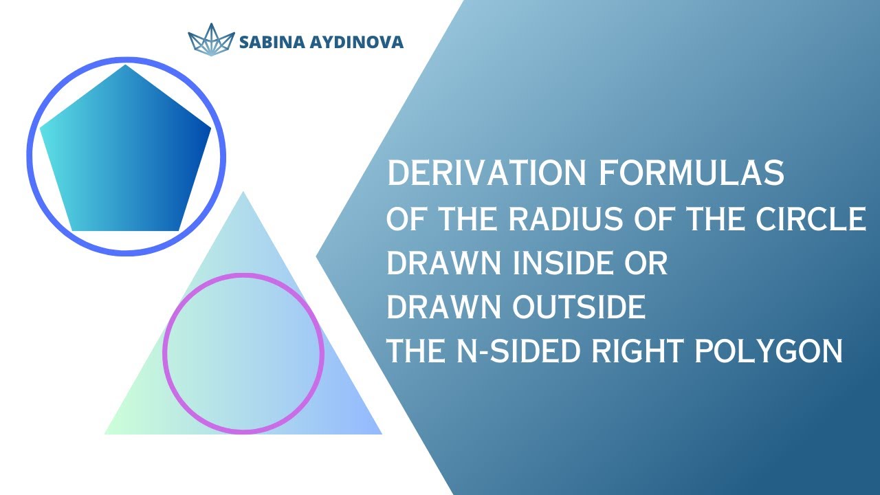 Radius of the circle drawn outside and inside the n sided regular ...