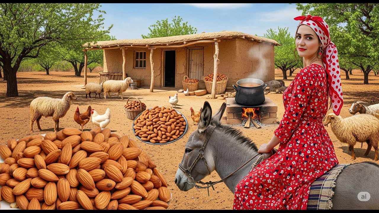 Village Life In Iran: Amazing Cooking & Donkey Riding - YouTube