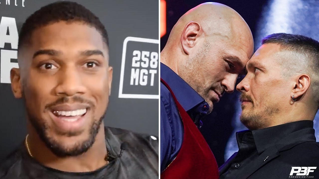 ANTHONY JOSHUA PREDICTS TYSON FURY VS OLEKSANDR USYK, REVEALS IF HE WILL GO TO THE FIGHT, WALLIN ...