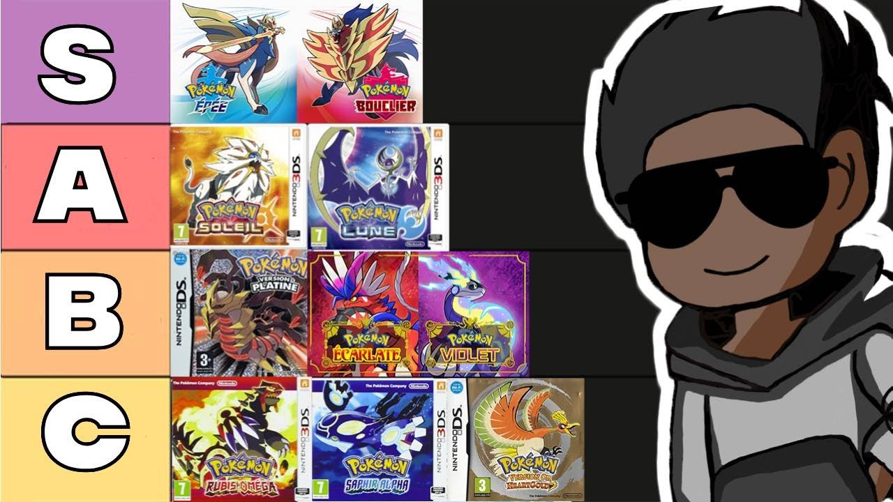 LA TIER LIST POKEMON LA PLUS SUBJECTIVE AU MONDE - YouTube