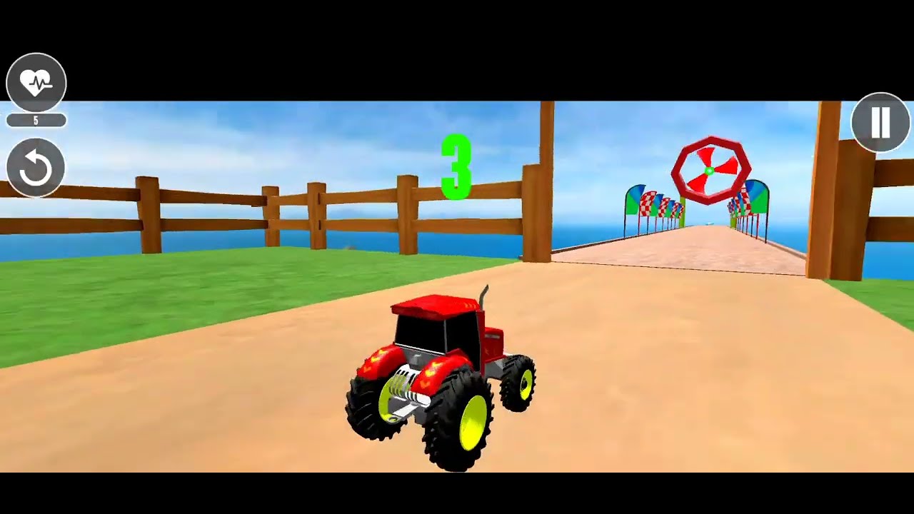 Ramp Tractor Racing - Tractor Racing 3D - Tractor Wala Game - Android ...