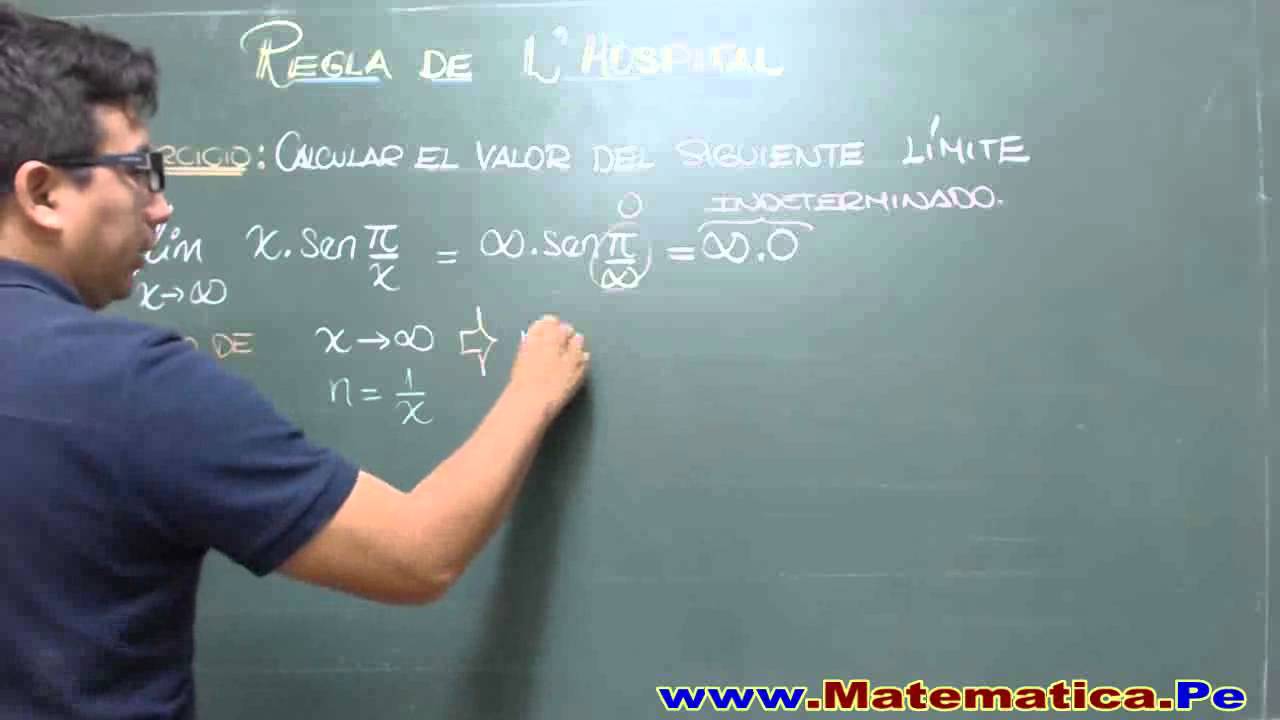 REGLA DE HOSPITAL - CASO CERO POR INFINITO - EJERCICIO RESUELTO - YouTube