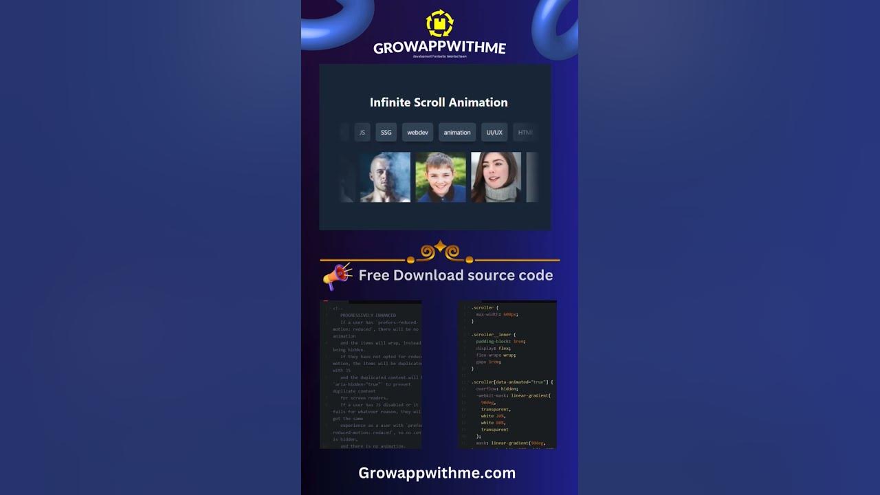 how to Progressively enhanced infinite horizontal scroll #html5 #html # ...