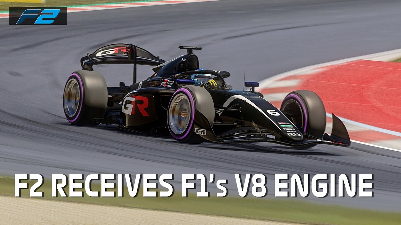 Formula 2 with F1's 2.4L V8 Engine Circuit de Barcelona Catalunya ...