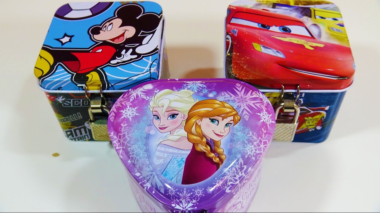 Disney Frozen Mickey Mouse Jewelry Box Kinder Joy Surprise Egg Princess ...