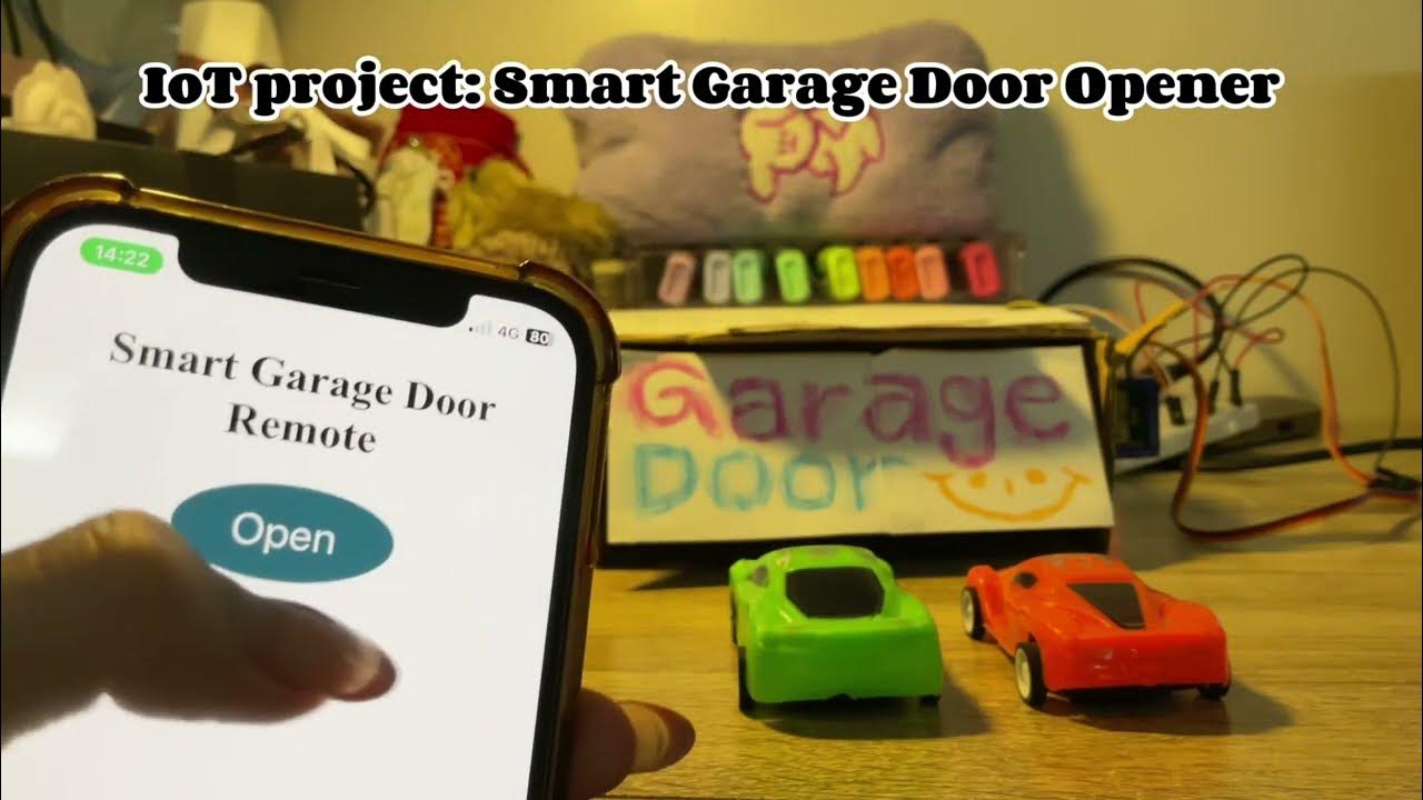 IoT project: Smart Garage Door Opener - using ESP32 and web server - YouTube