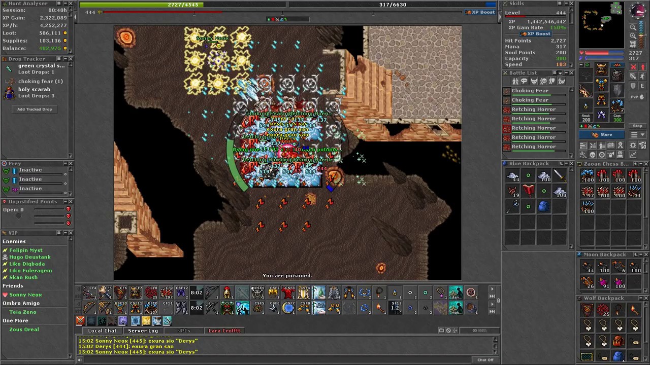 RP 444 explodindo na Isle / Tibia - YouTube