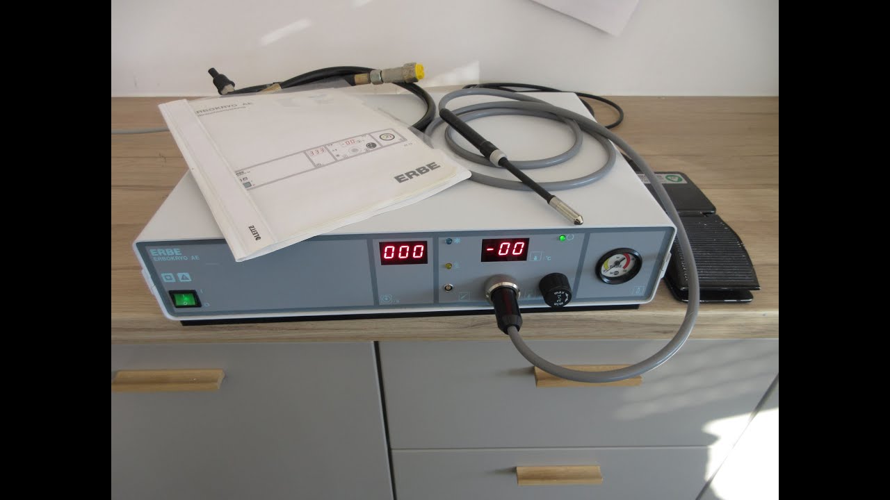 Erbe Erbokryo AE Cryo Gerät www.used-medical-equipment.de - YouTube