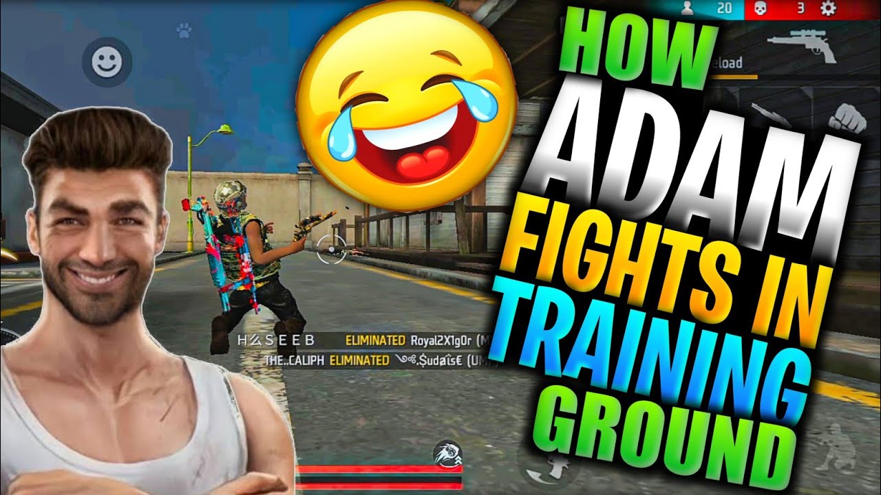 Free Fire funny moments 😂 | Must Watch | How Adam fights in training ...