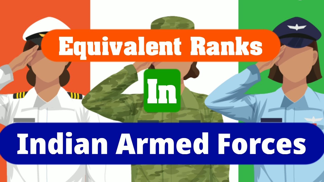 Equivalent Ranks in Indian Armed Forces | Army, Air Force and Navy ...